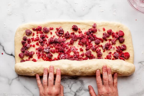 Raspberry Sweet Rolls with Cream Cheese Icing - Sally's Baking