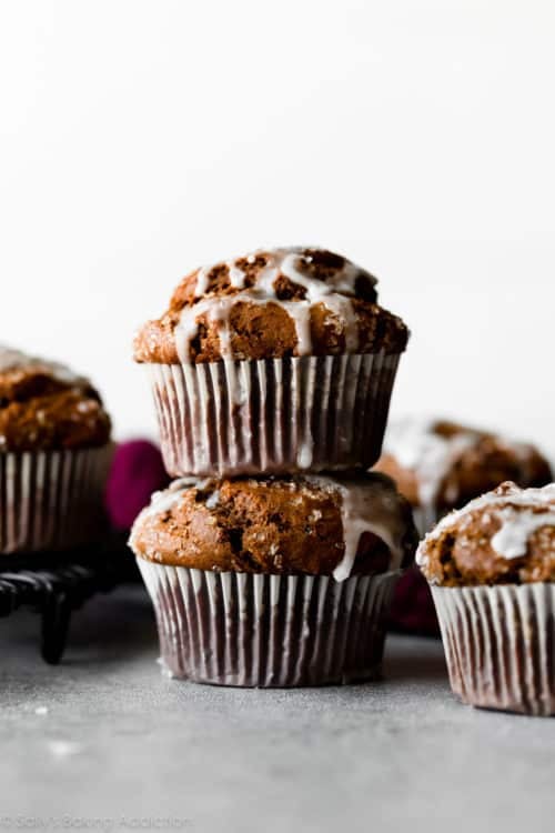 Gingerbread Muffins with Lemon Glaze - Sally's Baking
