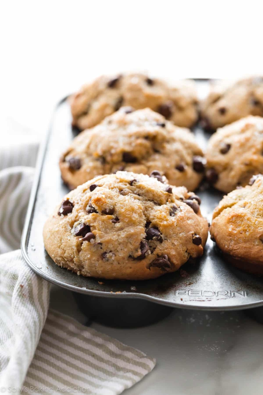 Bakery-Style Chocolate Chip Muffins - Sally's Baking