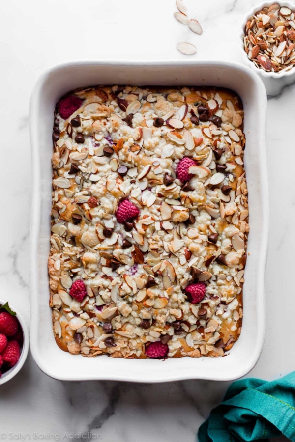 Dark Chocolate Raspberry Coffee Cake - Sally's Baking