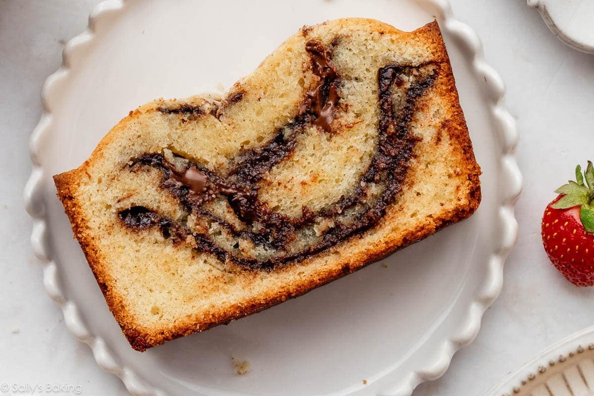 Nutella Swirl Pound Cake - Sally's Baking - Street Food Spectacle