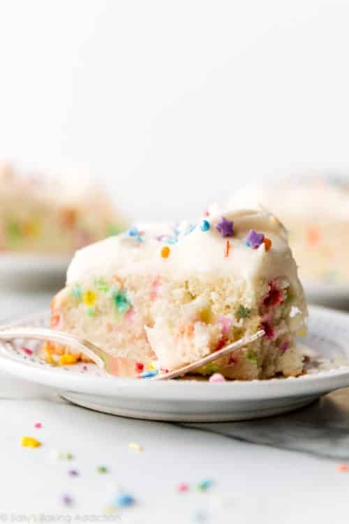 1 Layer Sprinkle Cake (Recipe + Video) - Sally's Baking