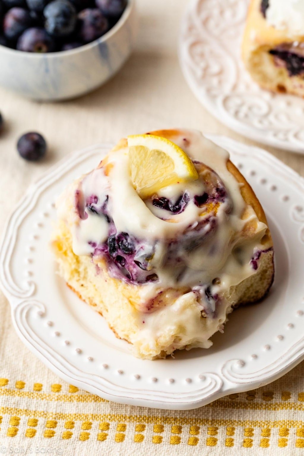 Blueberry Lemon Sweet Rolls - Sally's Baking