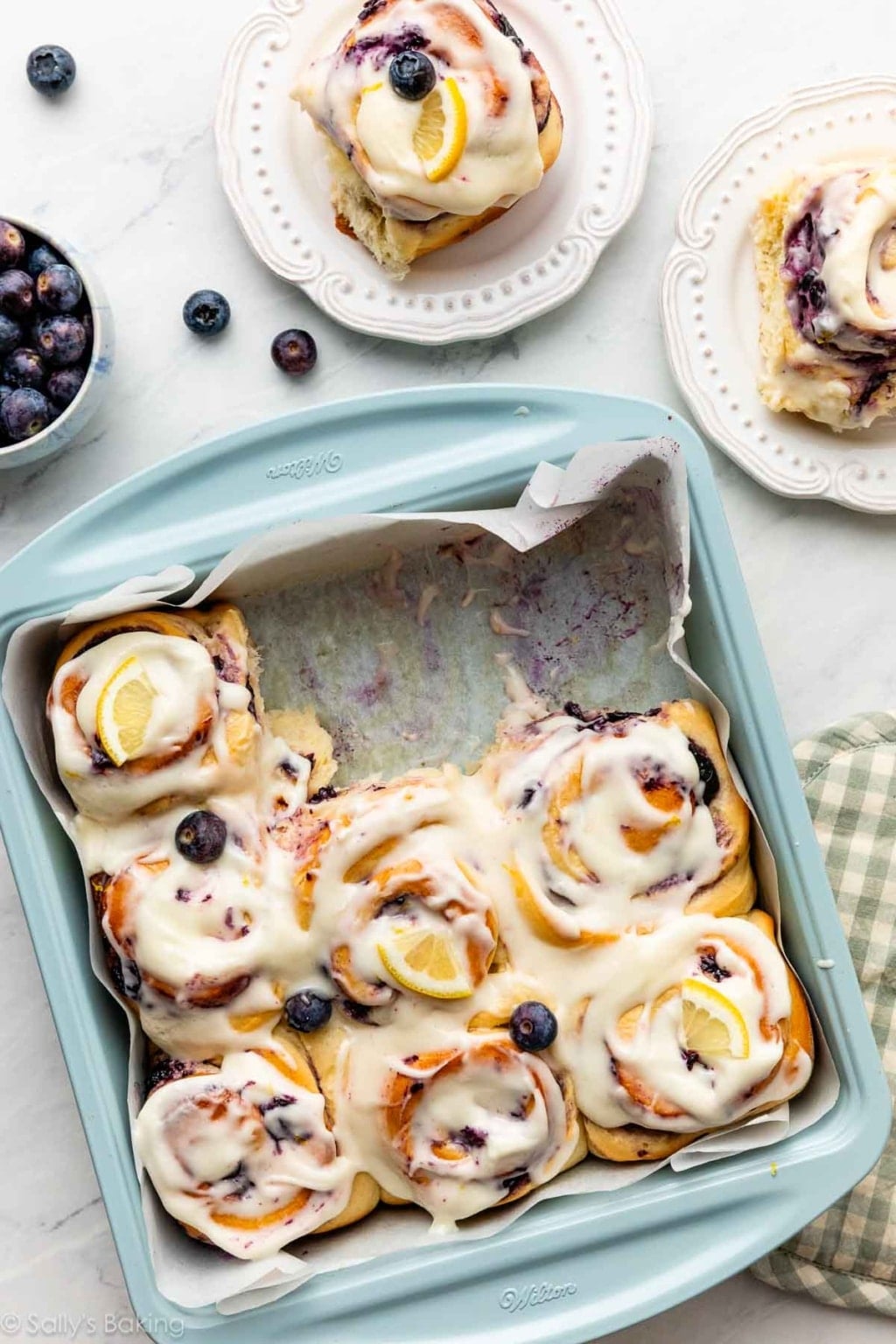 Blueberry Lemon Sweet Rolls - Sally's Baking