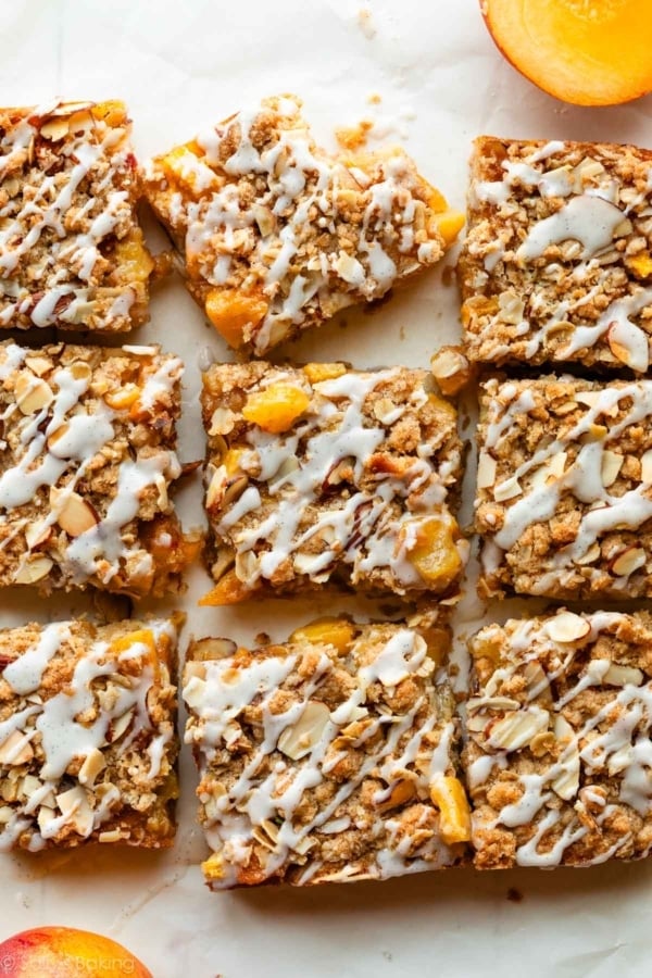 Peach Pie Crumb Bars - Sally's Baking