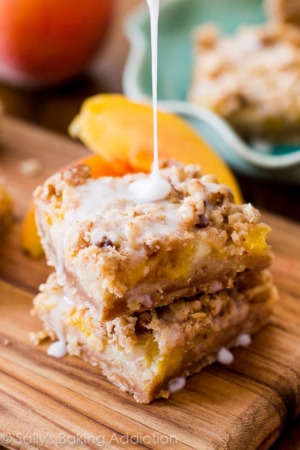 Peaches & Cream Bars - Sally's Baking