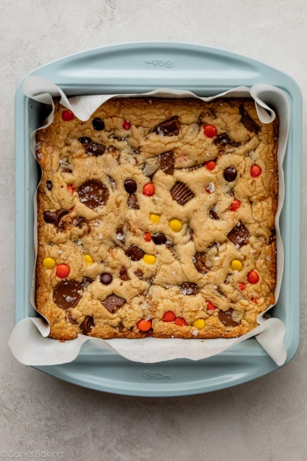 Thick & Chewy Candy Bar Blondies - Sally's Baking