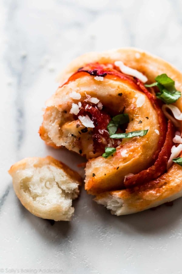 Pepperoni Pizza Rolls - Sally's Baking