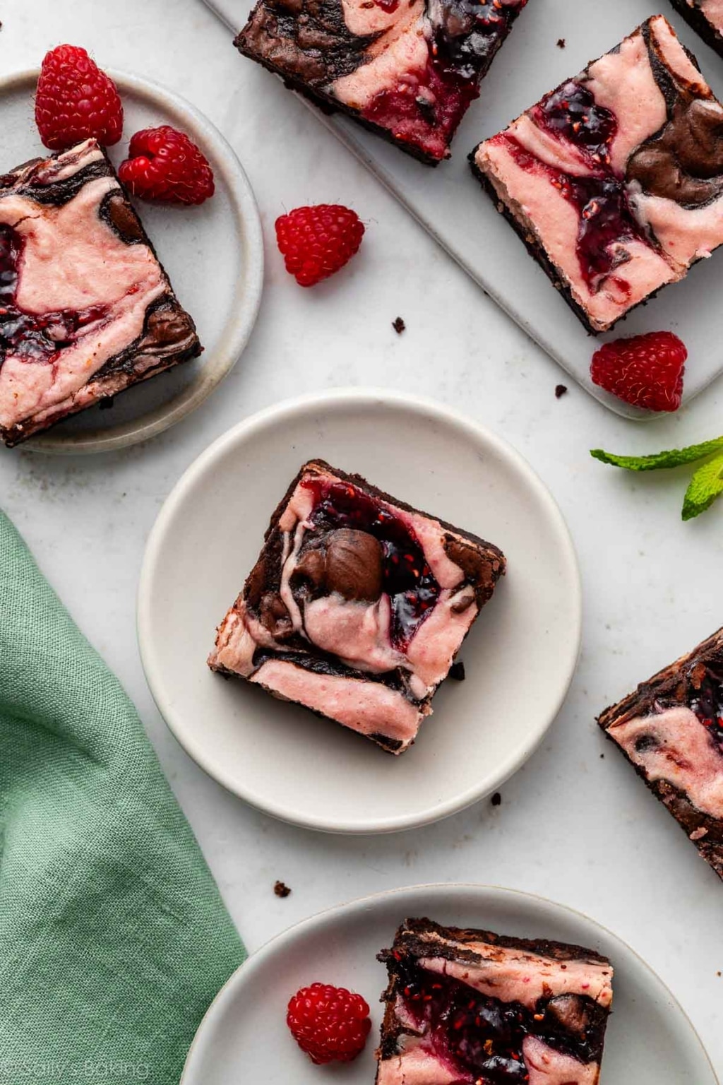 Raspberry Cheesecake Brownies (Naturally Pink!) - Sally's Baking
