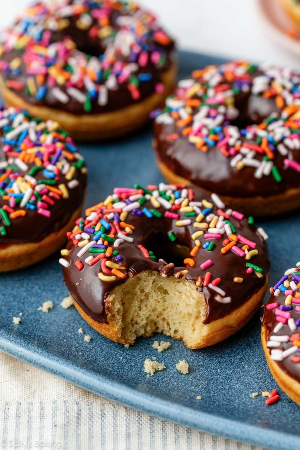 Chocolate Frosted Baked Donuts - Sally's Baking