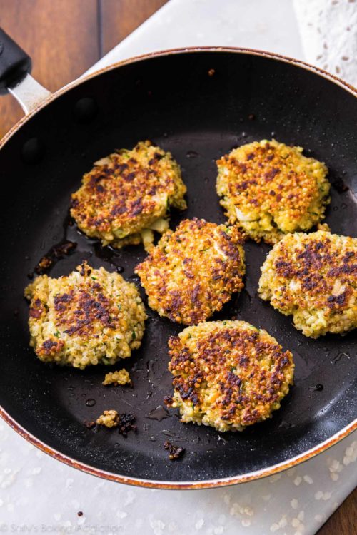 Crispy Quinoa Patties - Sally's Baking