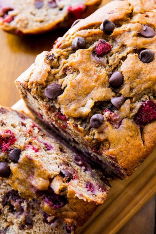 Chocolate Chip Raspberry Banana Bread - Sally's Baking