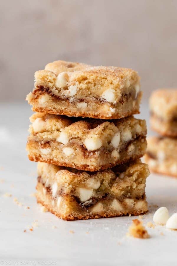 Snickerdoodle Blondies - Sally's Baking