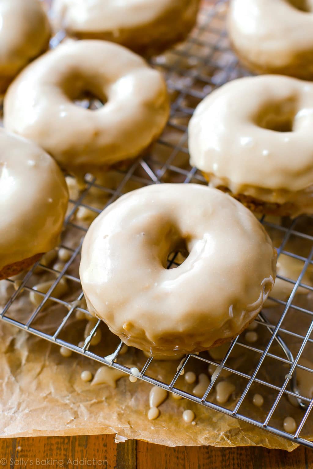 Baked Maple Glazed Donuts - Sally's Baking