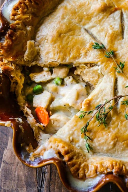 Double Crust Chicken Pot Pie - Sally's Baking Addiction