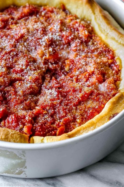Chicago-Style Deep Dish Pizza - Sally's Baking