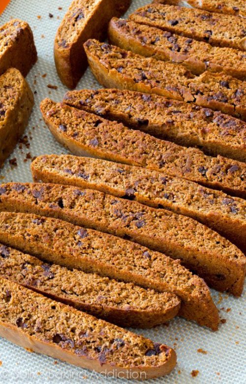 Mocha Chip Biscotti - Sally's Baking