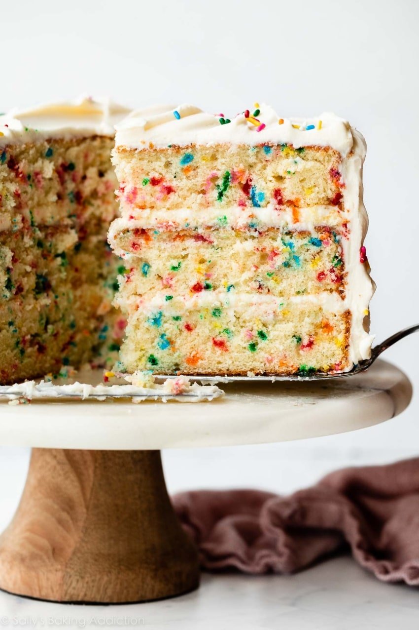 Confetti Layer Cake (Funfetti) (Recipe + Video) - Sally's Baking