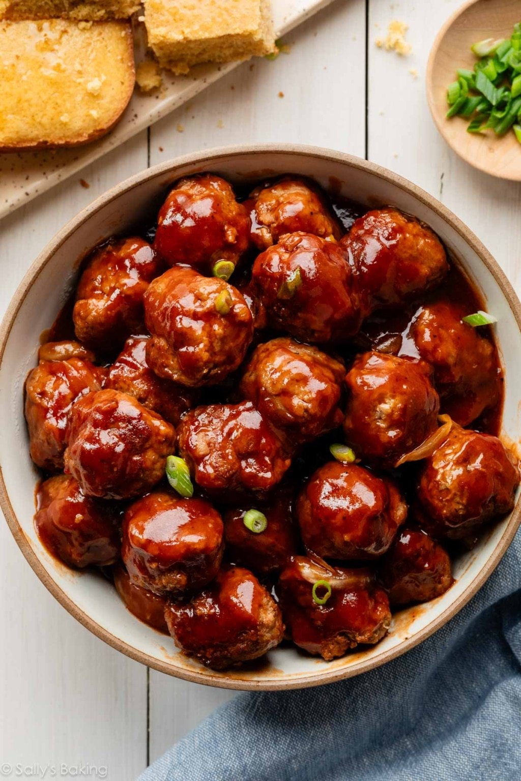 Slow Cooker BBQ Meatballs - Sally's Baking