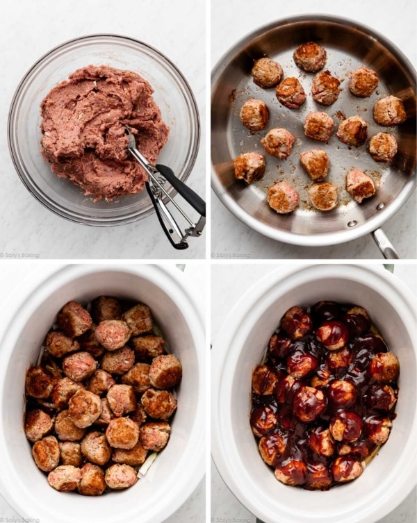 Slow Cooker BBQ Meatballs - Sally's Baking