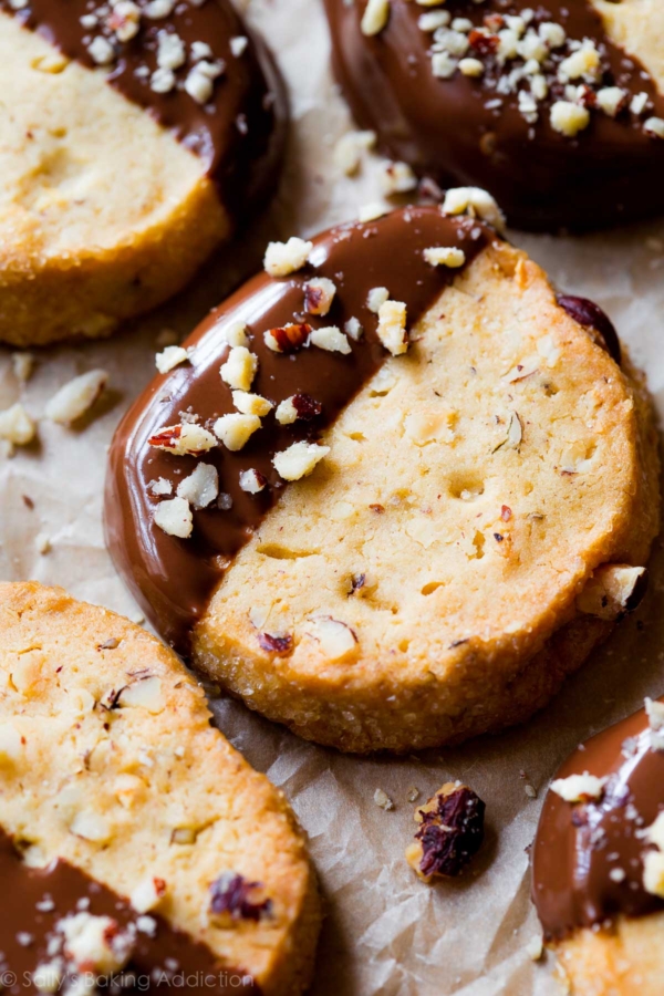 Toasted Hazelnut Slice & Bake Cookies with Milk Chocolate - Sally's Baking