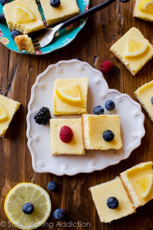 Greek Yogurt Lemon Bars - Sally's Baking Addiction