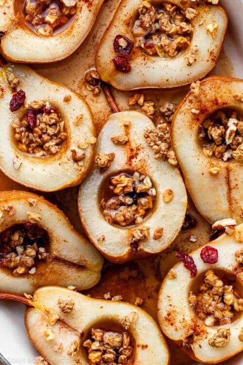 Easy Maple Baked Pears - Sally's Baking