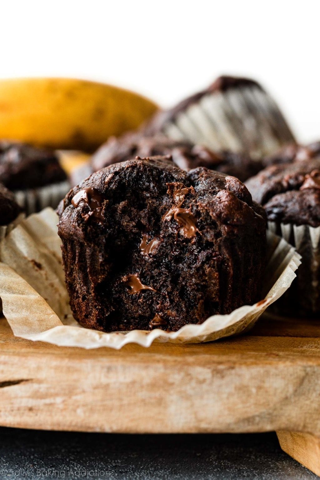 Healthier Chocolate Banana Muffins - Sally's Baking