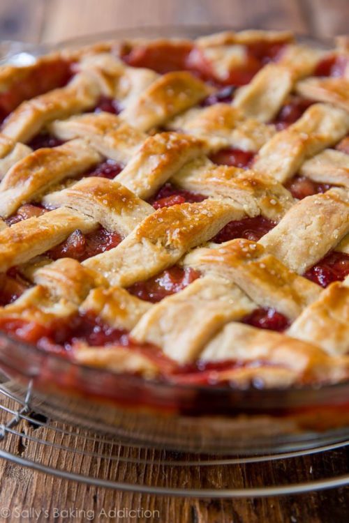 Strawberry Rhubarb Pie - Sally's Baking