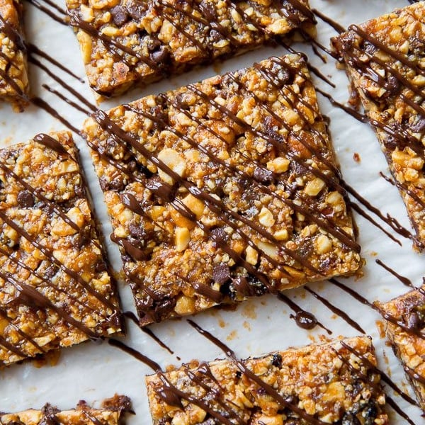 Chocolate Peanut Butter Snack Bars - Sally's Baking