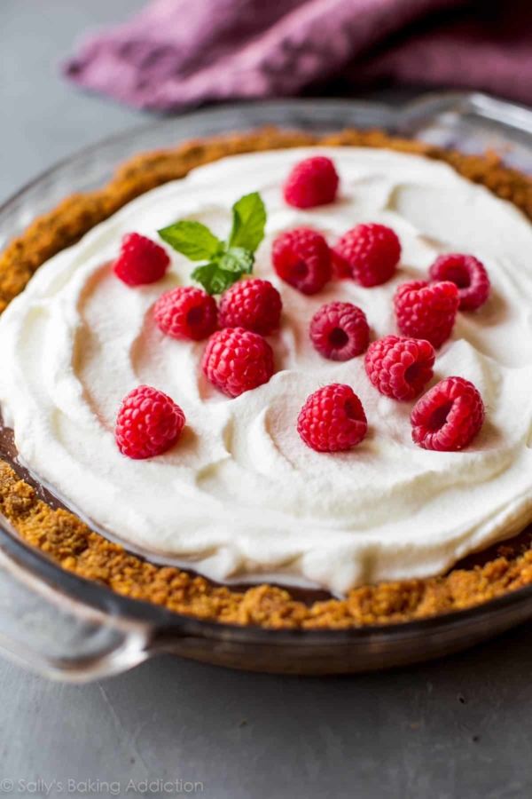 Homemade Chocolate Pudding Pie - Sally's Baking