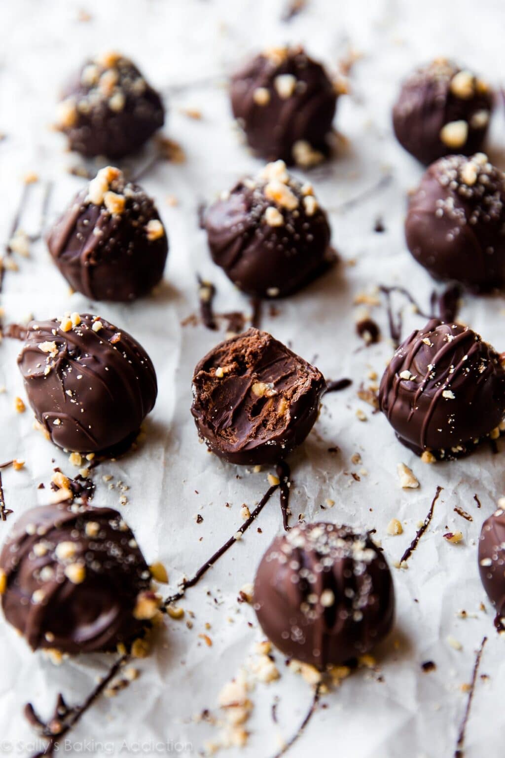 Chocolate Hazelnut Crunch Truffles - Sally's Baking