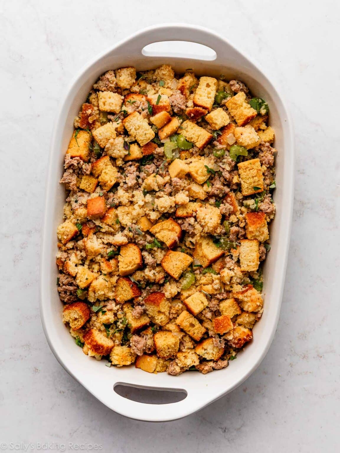 Cornbread Stuffing Recipe - Sally's Baking