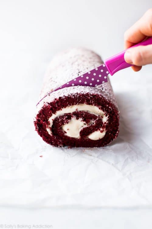 How to Make a Red Velvet Cake Roll - Sally's Baking