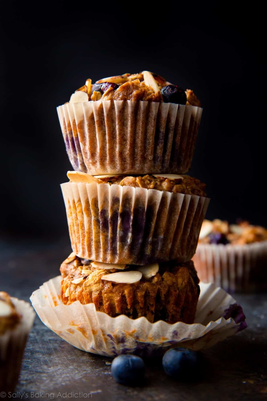 Blueberry Almond Power Muffins - Sally's Baking Addiction