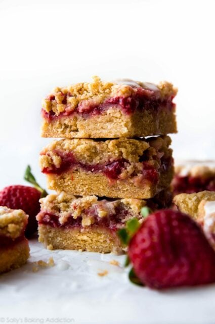 Lemon Strawberry Crumb Bars - Sally's Baking Addiction