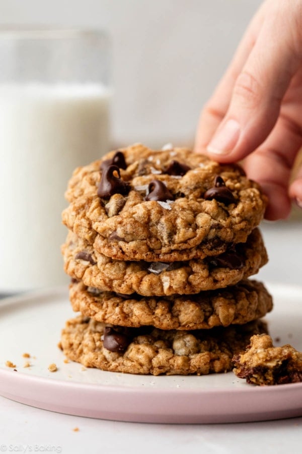 Chewy Oatmeal Chocolate Chip Cookies - Sally's Baking