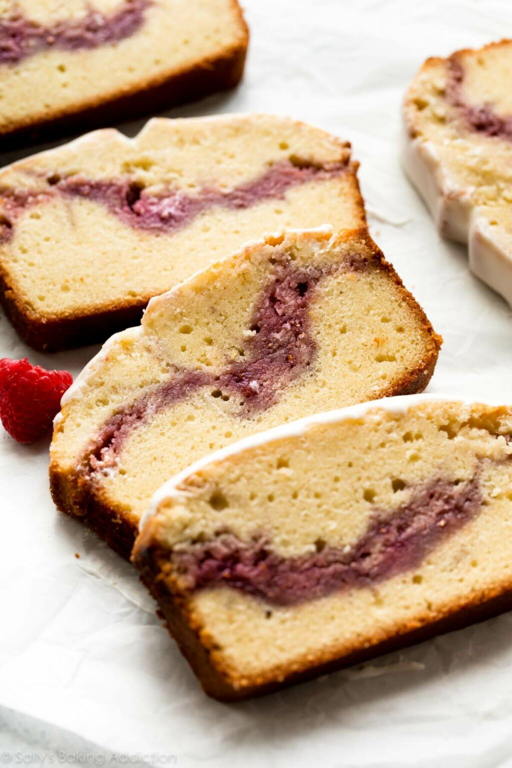 Easy Raspberry Swirl Pound Cake - Sally's Baking