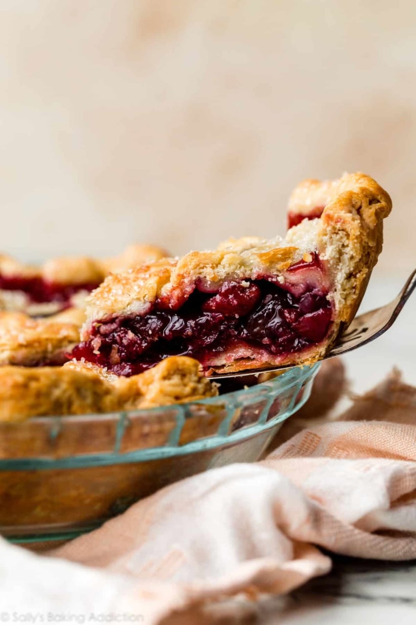 Homemade Cherry Pie (With Thick Filling) with Thicker Filling - Sally's ...