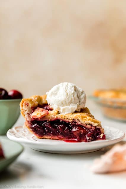 Homemade Cherry Pie (With Thick Filling) with Thicker Filling - Sally's ...