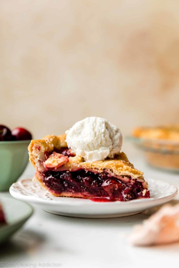Homemade Cherry Pie (With Thick Filling) with Thicker Filling - Sally's ...