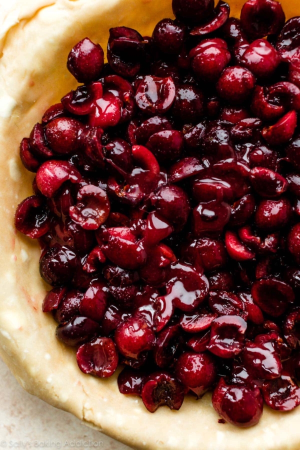Homemade Cherry Pie (With Thick Filling) with Thicker Filling - Sally's ...