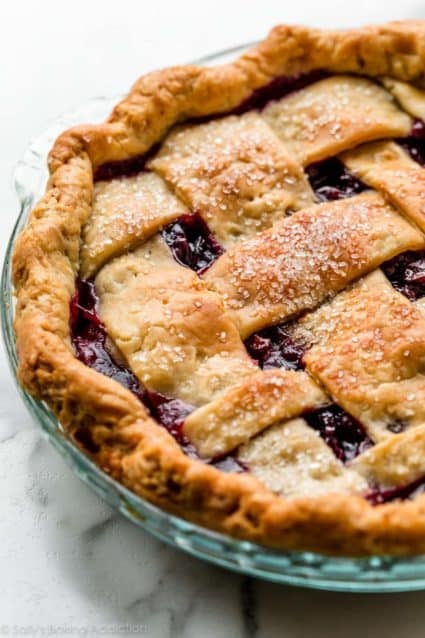 Homemade Cherry Pie (With Thick Filling) with Thicker Filling - Sally's ...