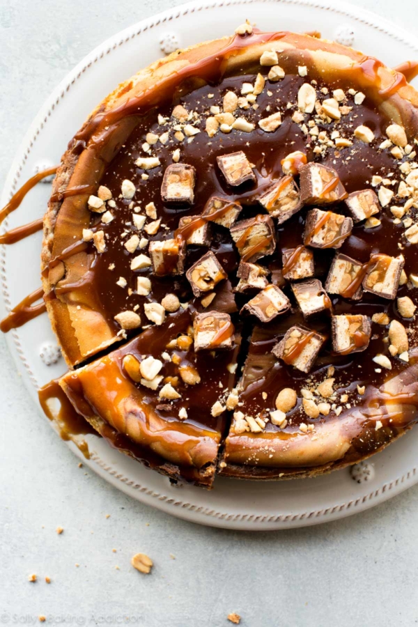 Snickers Cheesecake - Sally's Baking