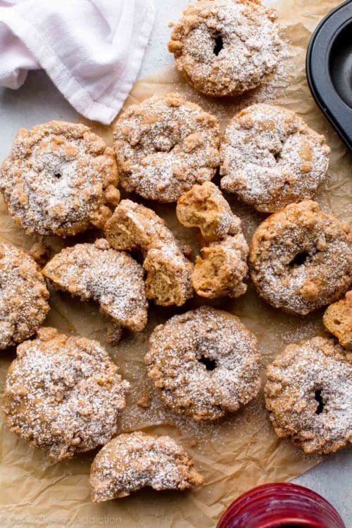 Crumb Cake Donuts - Sally's Baking