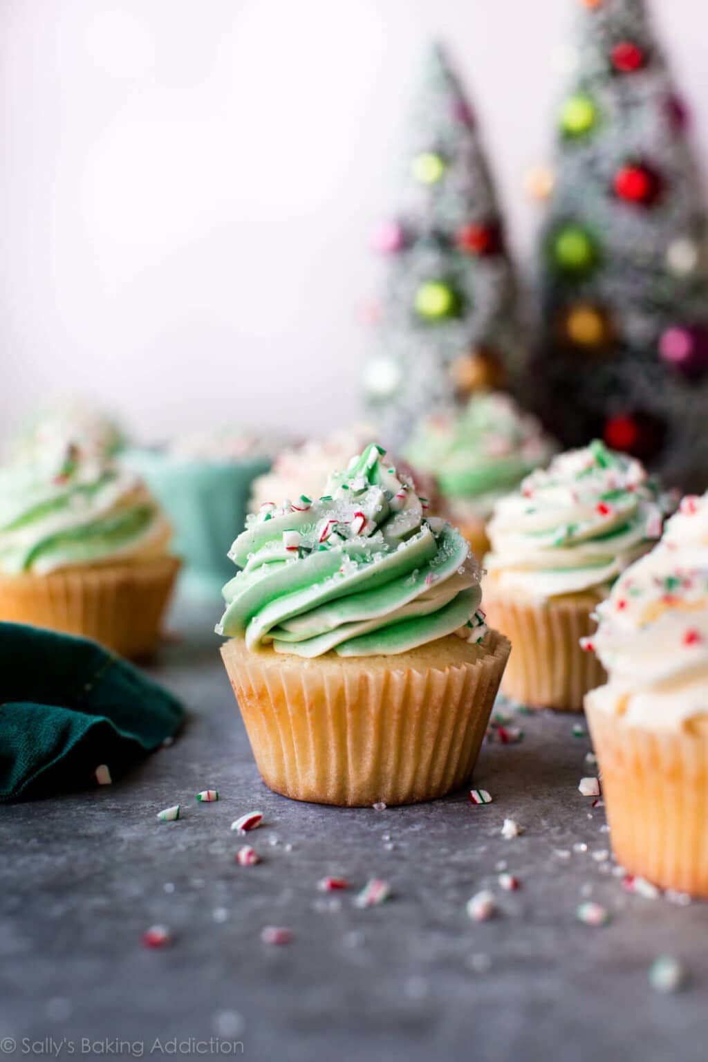 White Chocolate Peppermint Cupcakes - Sally's Baking
