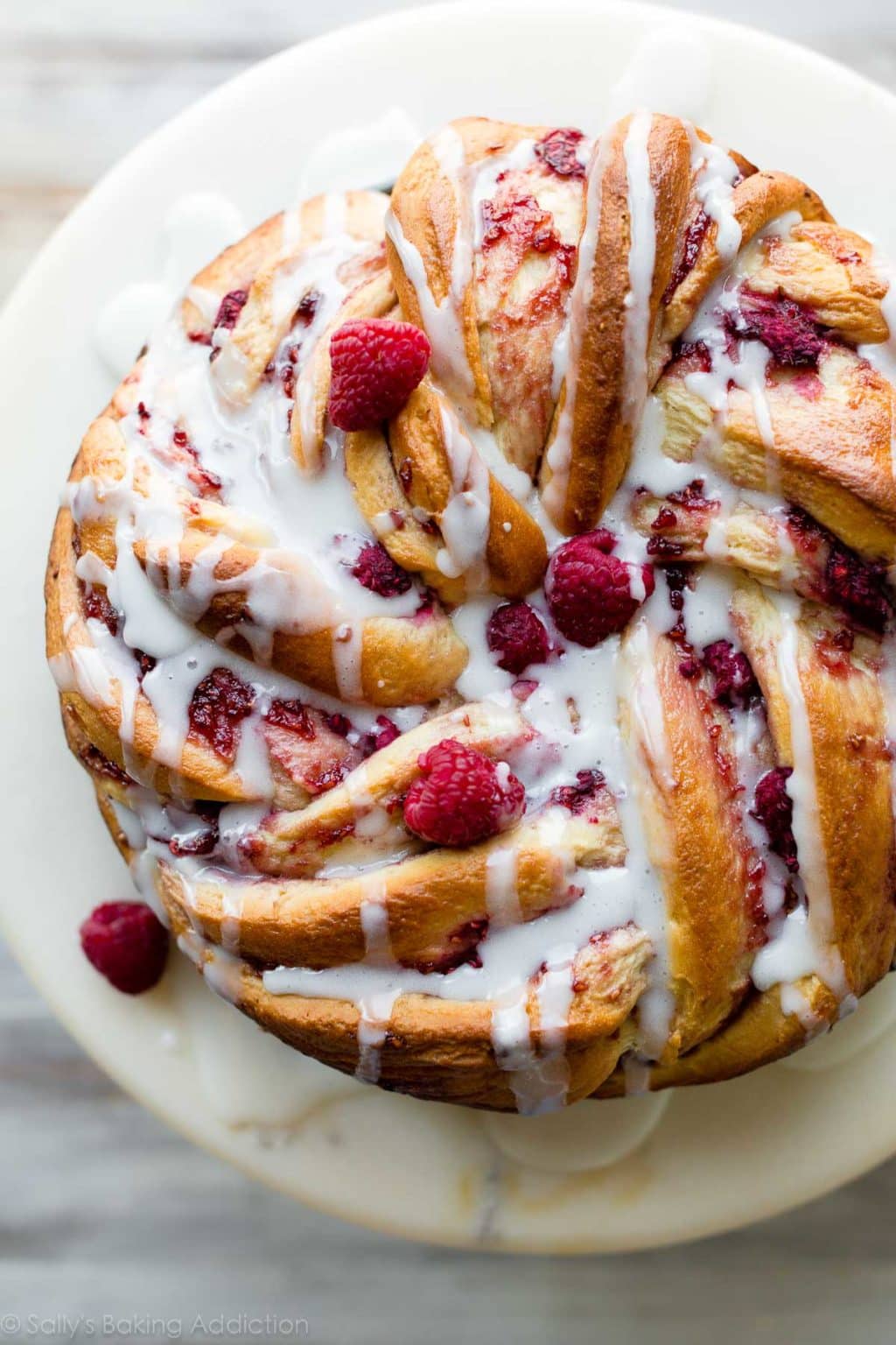 Raspberry Twist Bread - Sally's Baking