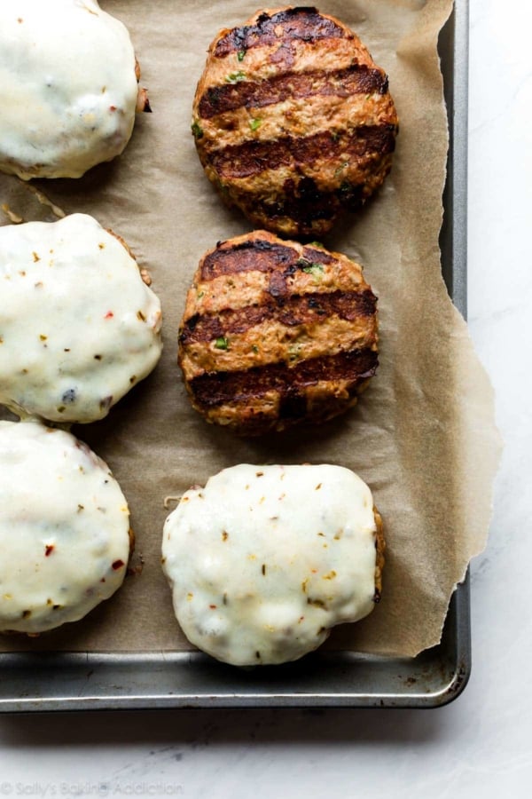 Jalapeño Pepper Jack Turkey Burgers - Sally's Baking