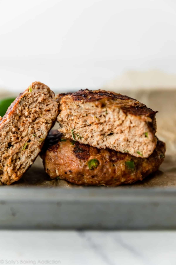 Jalapeño Pepper Jack Turkey Burgers - Sally's Baking