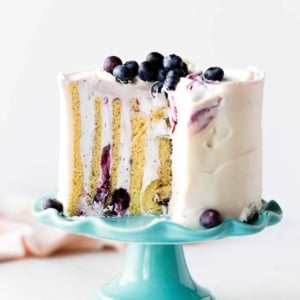 Vertical Cake (Lemon & Blueberry) - Sally's Baking